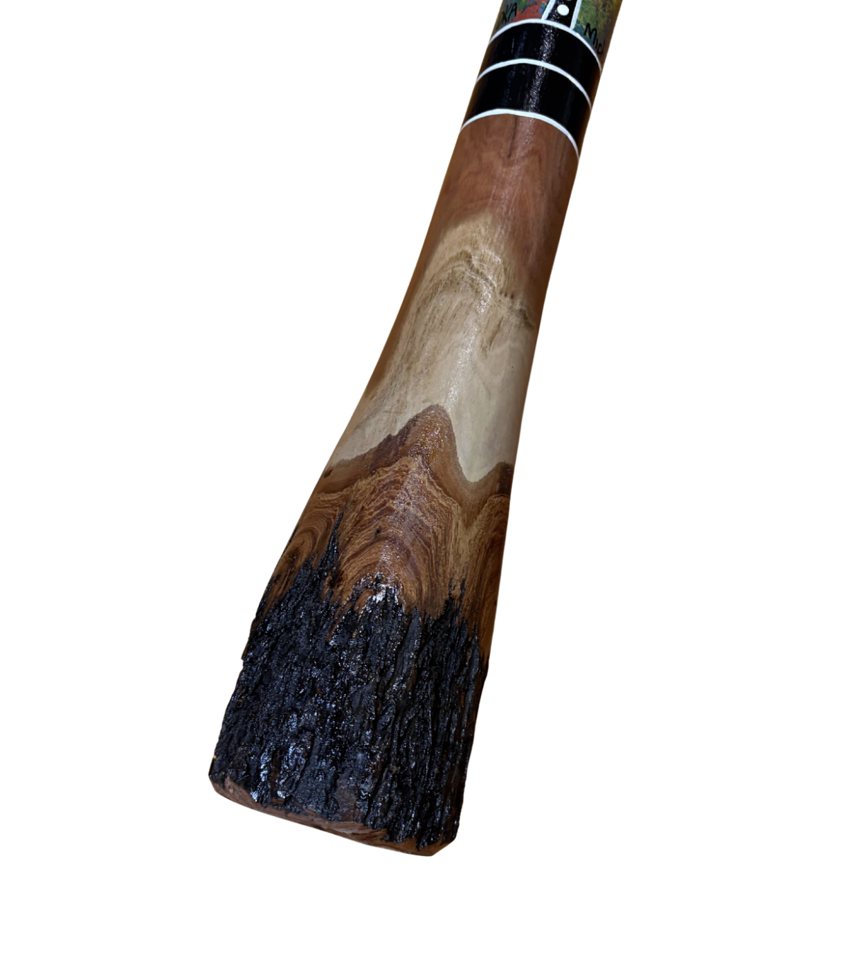 Eucalyptus handpainted Ironbark Didgeridoo [1.29m] - Lizard and Warrior ...