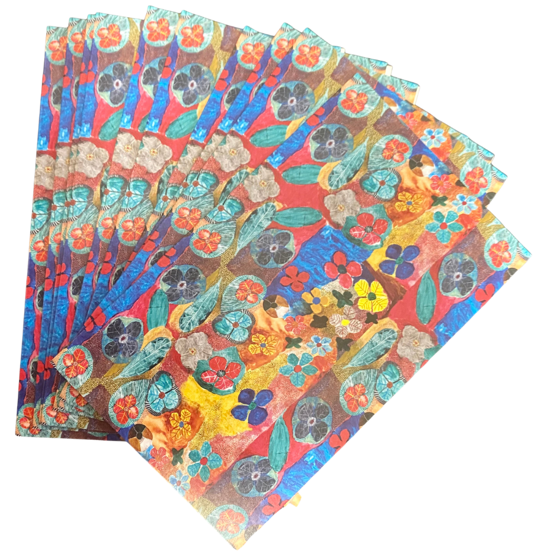 Yijan Aboriginal Dot Art Postcard Giftcard Set (10) with Pen - Lily ...