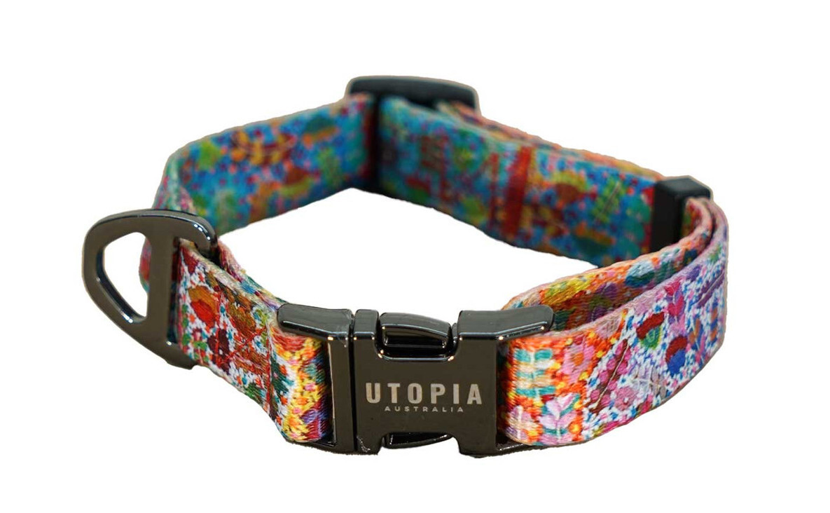 Utopia Aboriginal Design Dog Collar - Bush Medicine