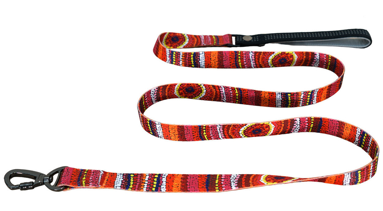 Utopia Aboriginal Art Design Dog Leash/Lead - Sunrise on My Mother's ...