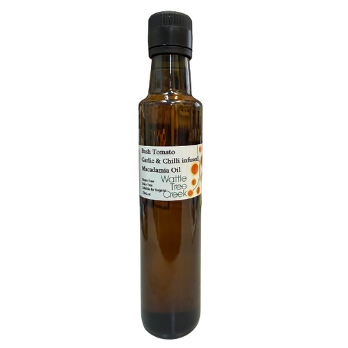 Wattle Tree Creek Bush Tomato Garlic Chilli Macadamia Oil 250mls